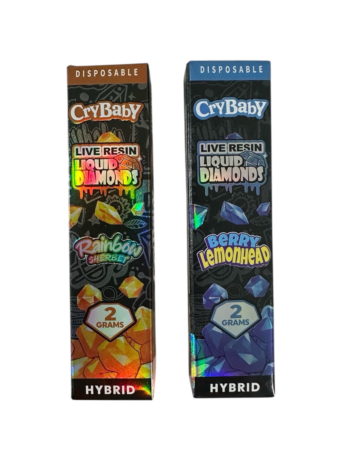 Crybaby Blue Burst Liquid Diamond + Live Resin Disposable Vape ...